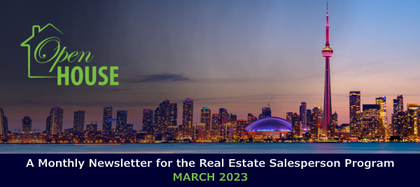 Real Estate Open House Newsletter March 23